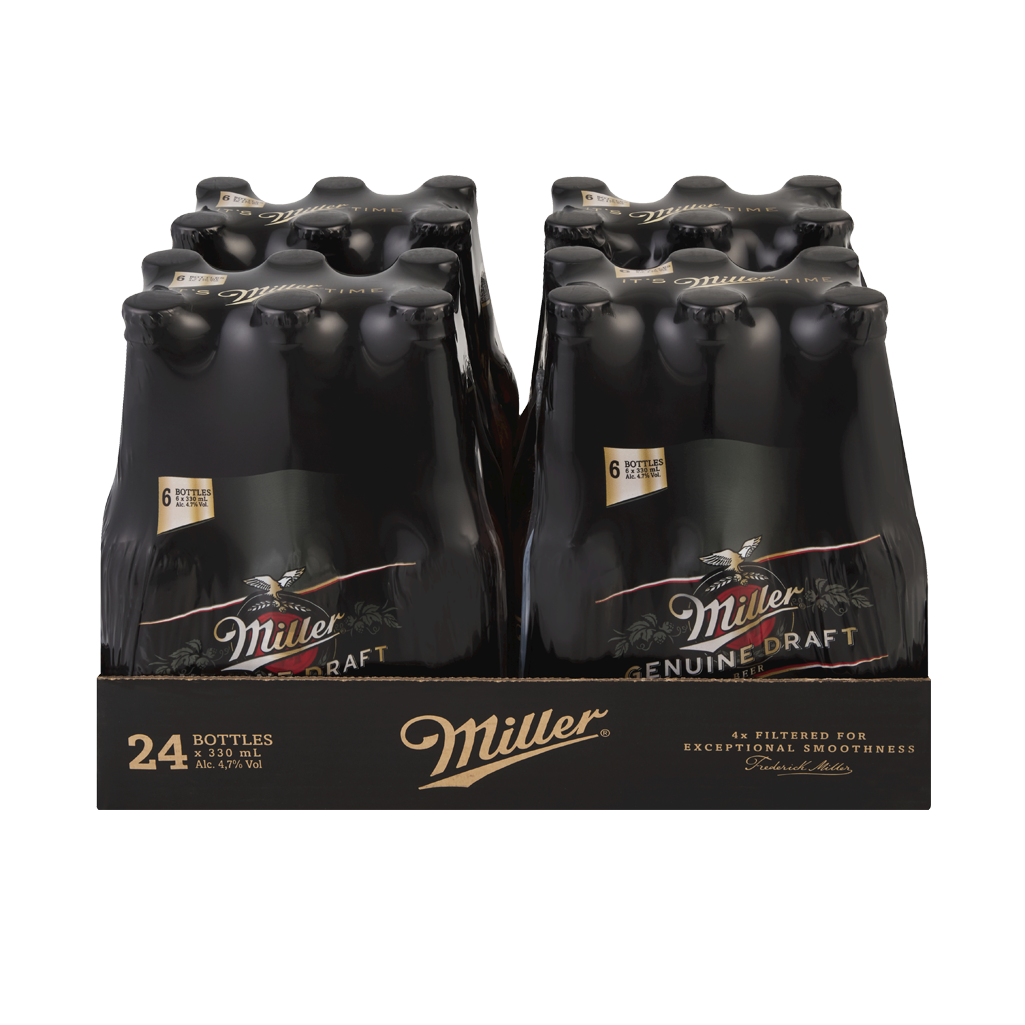 Miller genuine Draft | 24 x 330ml NRBs | 4.7% ALC/VOL – Devil's Peak ...