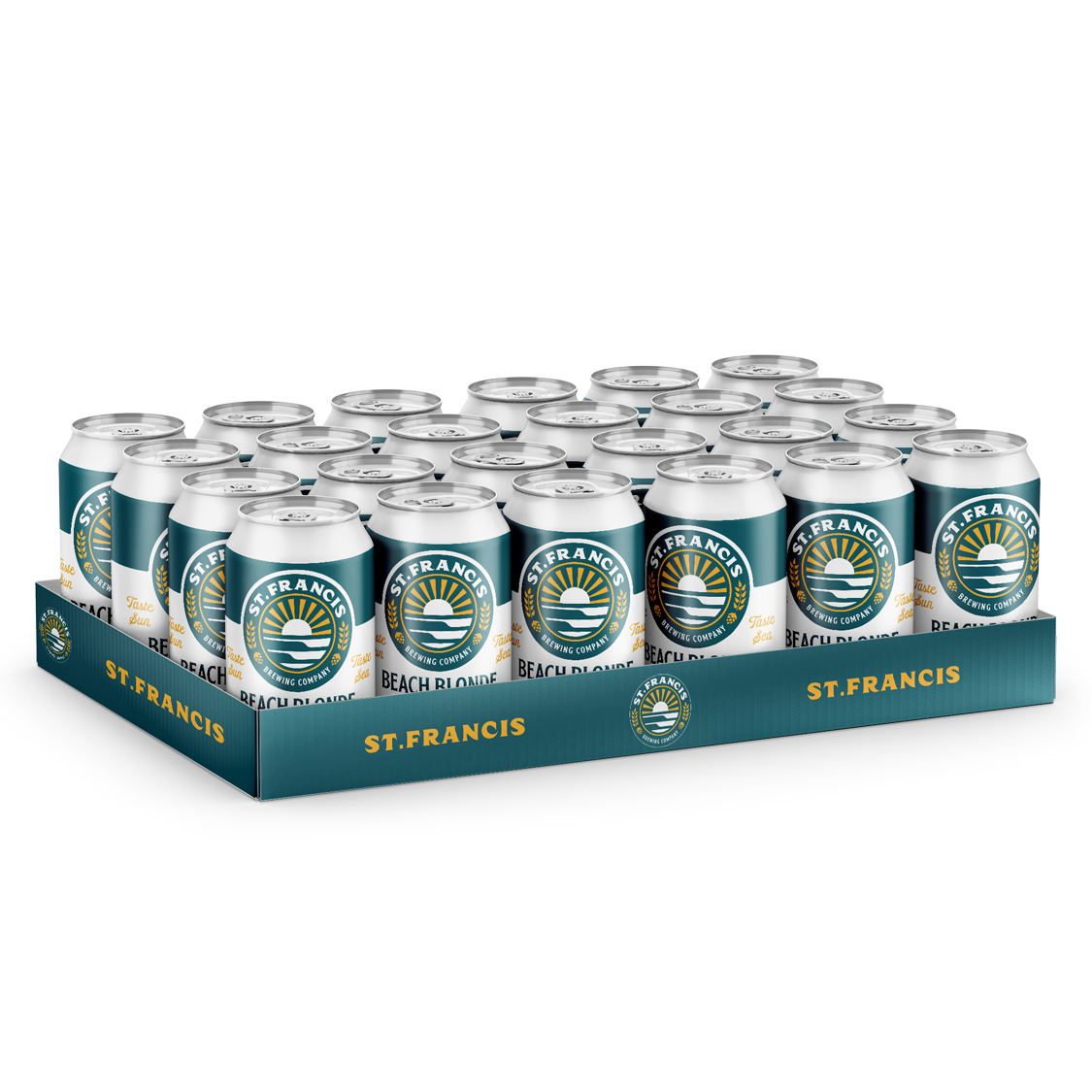 St Francis Beach Blonde Lager | 24 x 330ml Cans | 4.5% ALC/VOL – Devil ...